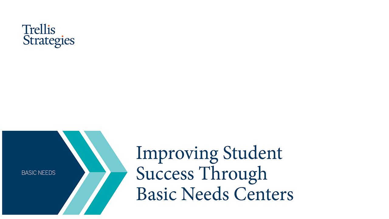 How to Improve Student Success with Basic Needs Centers